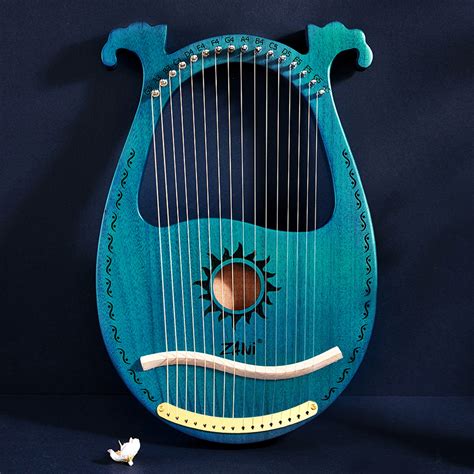 마호가니 16음계 리라 미니하프엔젤 취미하프 리라