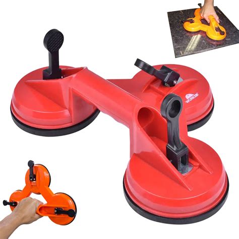 Ventosa Tripla Plástico Abs Para Vidro Espelho Mármore Metais Worker Eletricario A Melhor Em