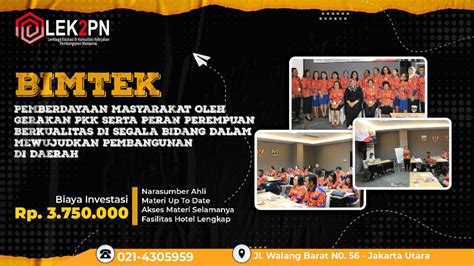 Bimtek Pemberdayaan Masyarakat Oleh Gerakan PKK Serta Peran Perempuan