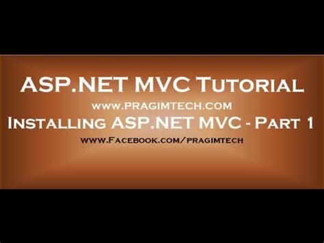 Installing Asp Net MVC In Visual Studio Step By Step Guide