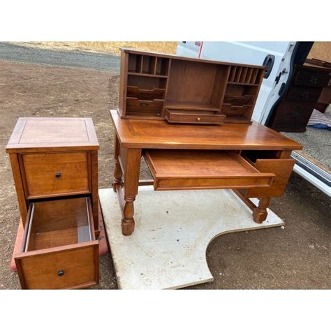Pottery Barn Desk Set Of 3 Chairish