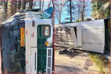 Hrtc Bus Accident एचआरटीसी बस हुई हादसे का शिकार 25 यात्रियों को आई