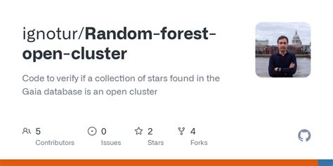 Github Ignotur Random Forest Open Cluster Code To Verify If A