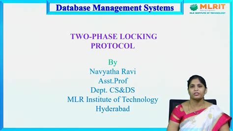 lec38 database management systems two phase locking protocol by mrs