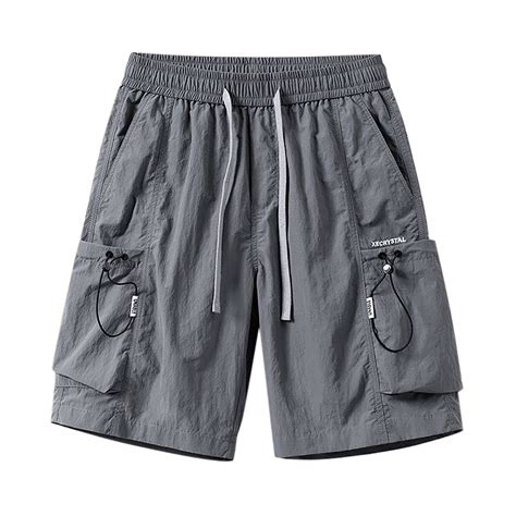 Pepeey Mens Khaki Shorts Lightweight Cargo Shorts For Men Wicking