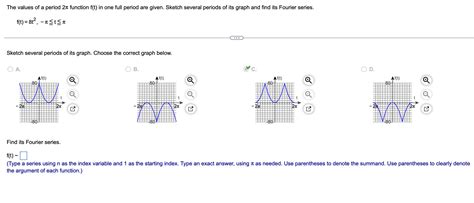 Solved f t t πtπ Sketch several periods of its graph Chegg com