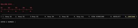 Github Anaroarconsole Based Yahtzee Console Based Yahtzee In C That Automates Die Rolling