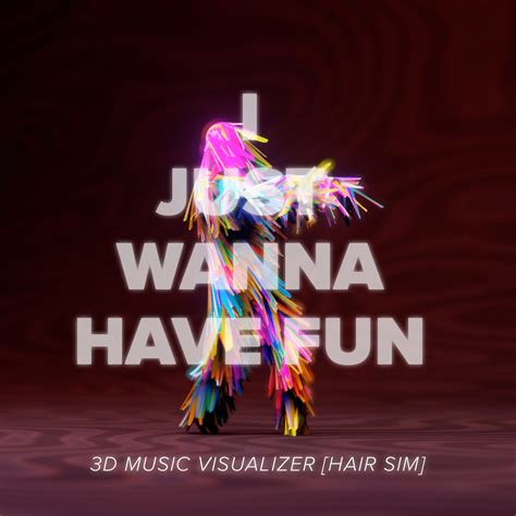 3d Audio Visualizer Dancing Hair Simulation 02