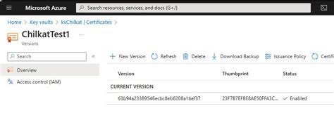 Azure Key Vault Example