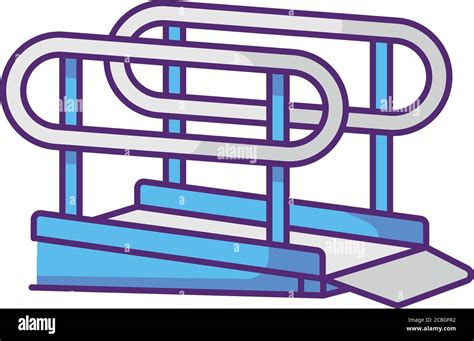 Wheelchair Ramp Rgb Color Icon Stock Vector Image And Art Alamy