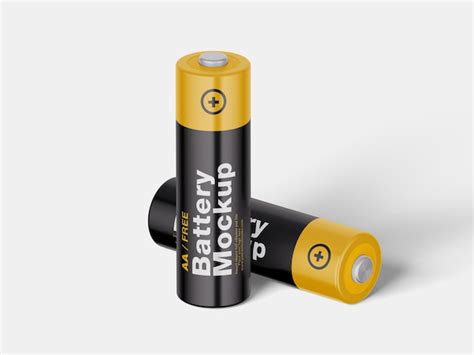 Premium Psd Battery Mockup Smart Object Full Editable File