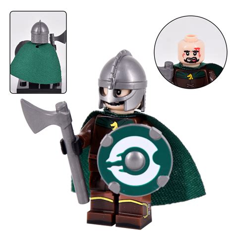 Lotr Mounted Rohan Royal Guards Heavy Axe Army Set 22 Minifigures Lot
