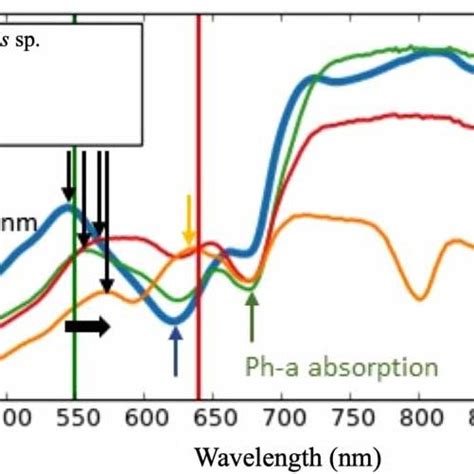 Evolution Of Reflectance Peak In The Green Band And Phycocyanin And