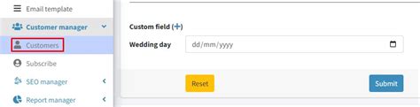 customize data fields in s cart