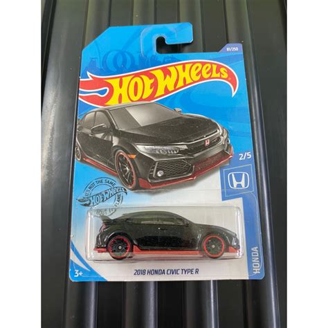 Hot Wheels 2018 Honda Civic Type R Shopee Malaysia