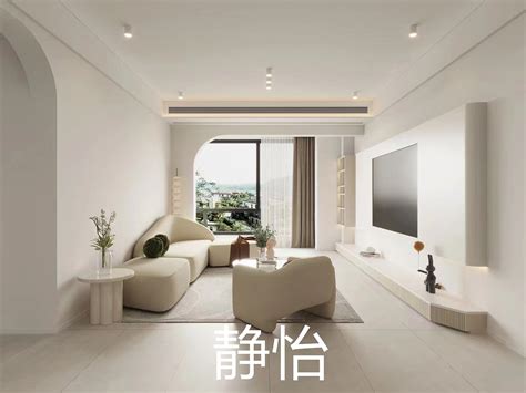 现代奶油风——简约的设计语言，构筑甜蜜的居所静怡设计 站酷zcool