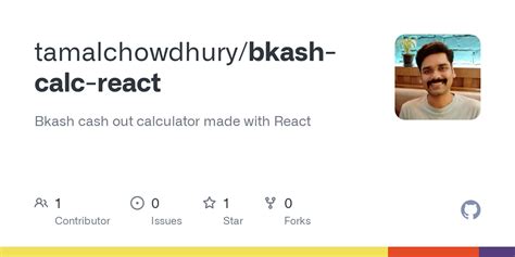 Github Tamalchowdhury Bkash Calc React Bkash Cash Out Calculator Made With React