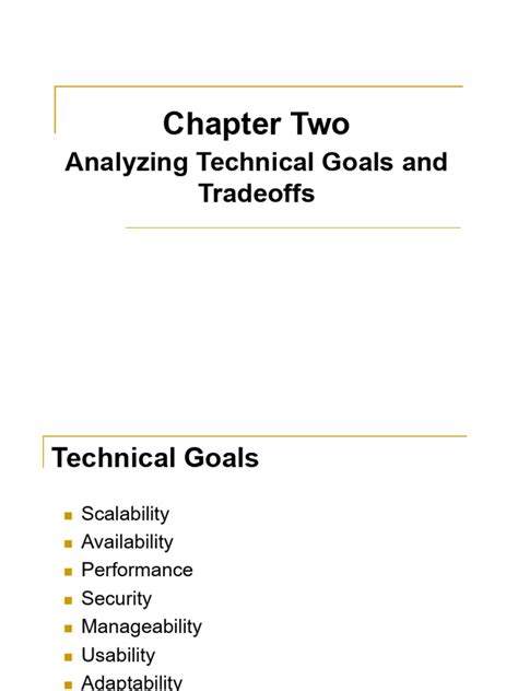 Chapter 2 Analyzing Technical Goals And Tradeoffs Pdf Computer