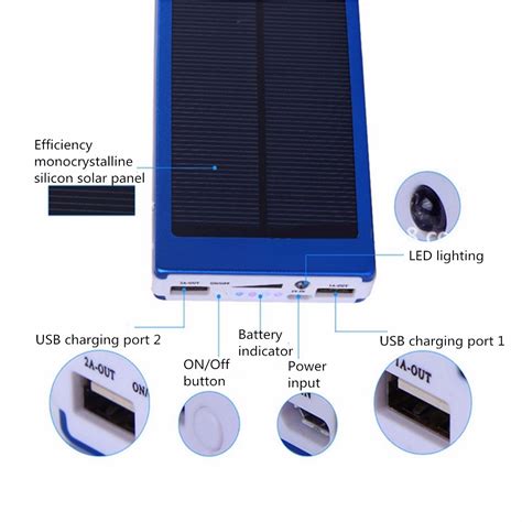 Porwer Bank de 50000 mAh, Carga dual, Solar y 110v | Mercado al Mayor