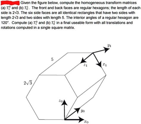 Solved Given The Figure Below Compute The Homogeneous Transform
