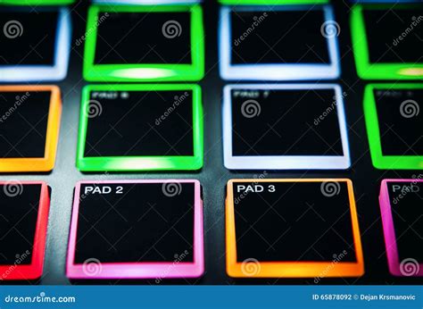 Midi Pads Of Modern Controller Stock Photo Image Of Equipment