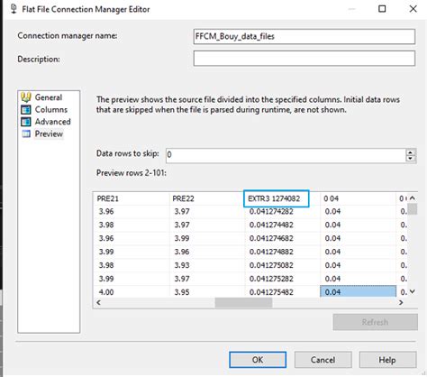 Ssis Line Break Is Not Recognized For Header When Importing Csv Stack Overflow