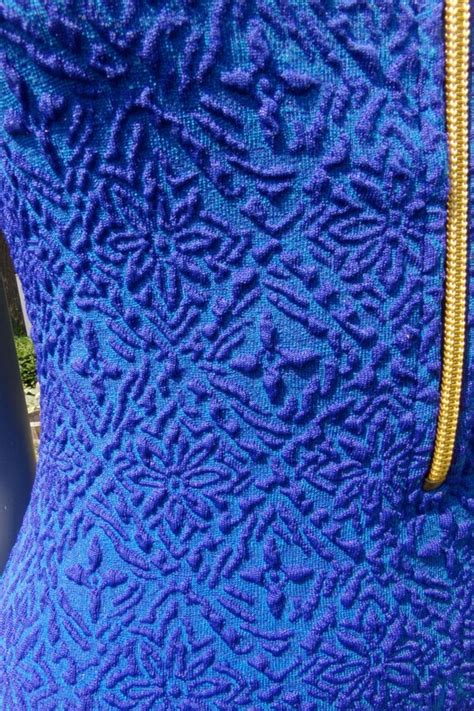 80s Cobalt Blue Swim Suit Maillot Usa One Piece Gem
