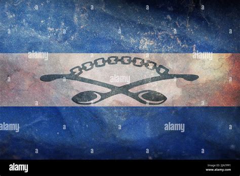 Retro Flag Of Bantu Peoples Tsonga People With Grunge Texture Flag