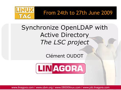 Synchronize Openldap With Active Directory With Lsc Project Ppt