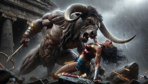 Wonder Woman Vs The Minotaur 9 By Murkasar On Deviantart