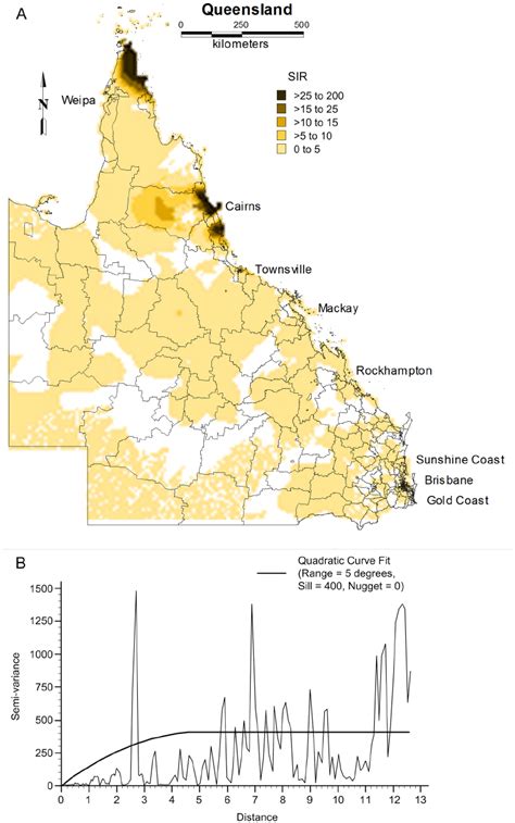 The Smoothed Map Of Standardised Incidence Rates Of Dengue Using Download Scientific Diagram