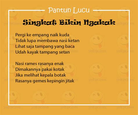 Pantun Lucu Singkat Bikin Ngakak YEDEPE