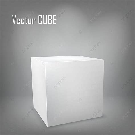 White Cube Connection Empty Shape Vector Connection Empty Shape Png