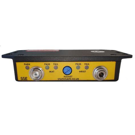 Continuous Esd Wrist Strap And Mat Monitor Static Safe Environments