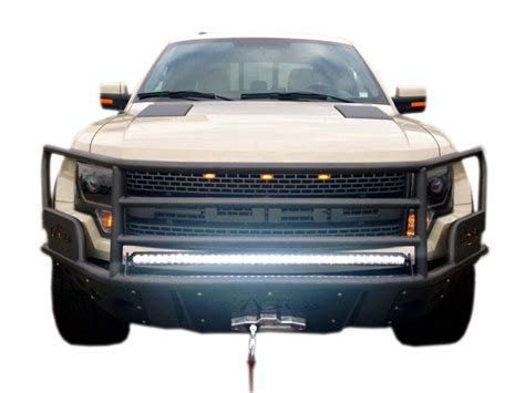 2010 2014 Svt Raptor Add Rancher Paneled Front Off Road Bumper For
