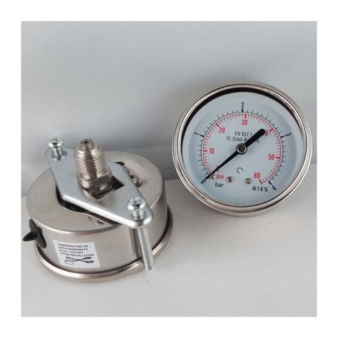 Stainless Steel Pressure Gauge 4 Bar Dn 63mm U Clamp