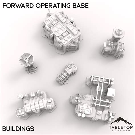 Hextech Forward Operating Base 6mm Tabletop Terrain