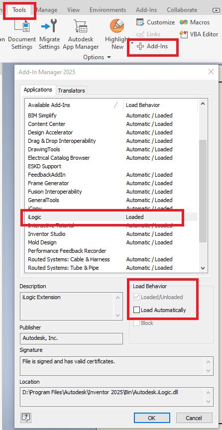 when opening the main drawing file in inventor it almost instantly crashes