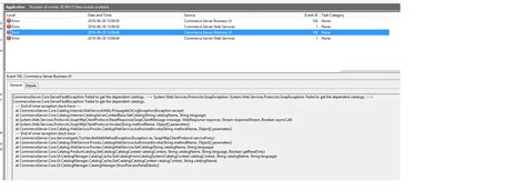 Commerce Server Catalog Manager Error Failed To Get Dependent Catalogs