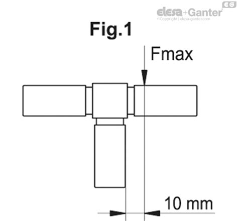 STC A W Square Tube Connectors Monodimensional Two Way Connector