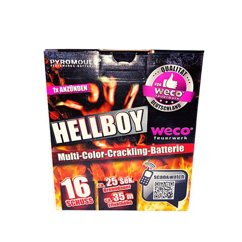 Batteria 16 Colpi Hell Boy Batterie Fino A Cento Lanci Shop Online
