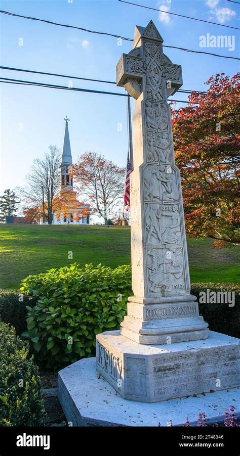 New Canaan Ct Usa October 28 2023 Congregational Church In New