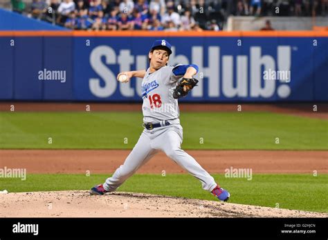 New York Usa 28th May 2016 Kenta Maeda Dodgers Mlb Kenta Maeda