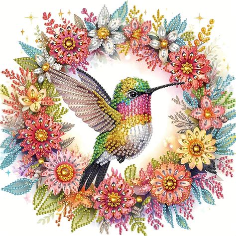 Flowers Birds Diamond Art Kit 5d Special Shape Crystal Drill