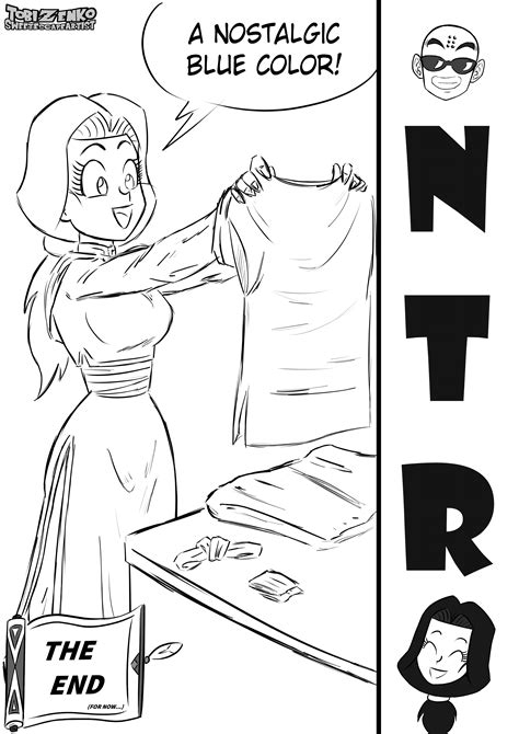 Rule 34 Android 18 Black And White Black Hair Chichi Comic Dragon