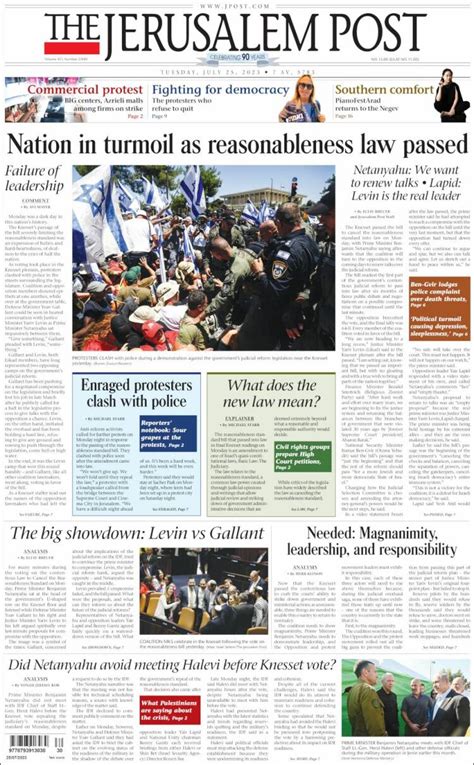 Newspaper The Jerusalem Post Israel Newspapers In Israel Todays
