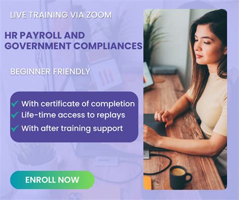 Hr Payroll And Government Compliance Ezacc Training Academy