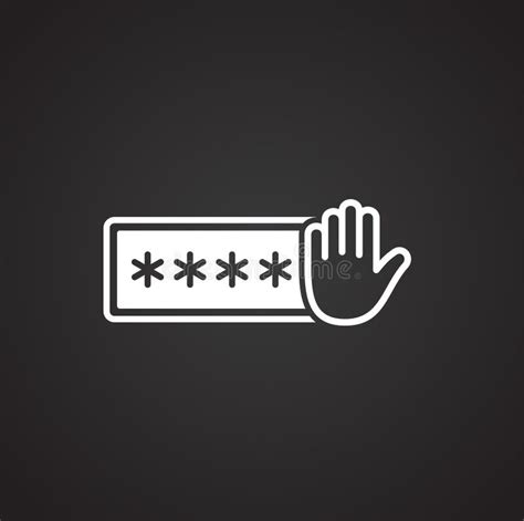 Password Related Icon On Background For Graphic And Web Design Simple