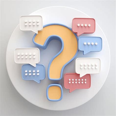 3d speech bubble question mark icon for faqs and qa solutions