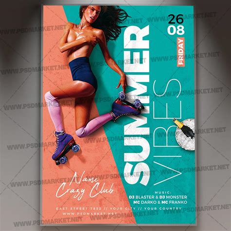 Download Summer Vibes Party Flyer Psd Template Psdmarket